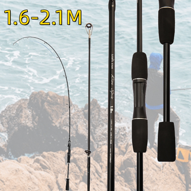 Fishing Rod Adjustable Insertion M Action Fiberglass Rod Seawater ...