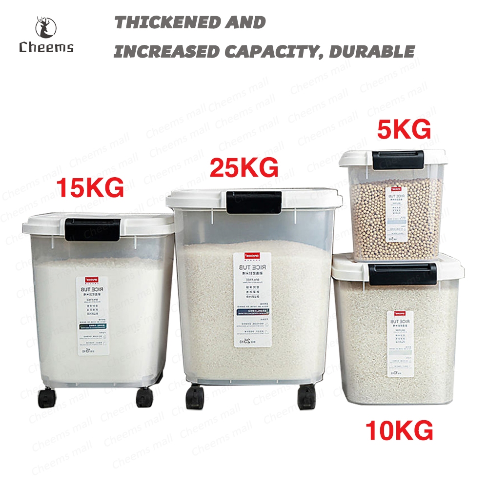 Rice dispenser sealed food rice storage container grain rice box rice ...