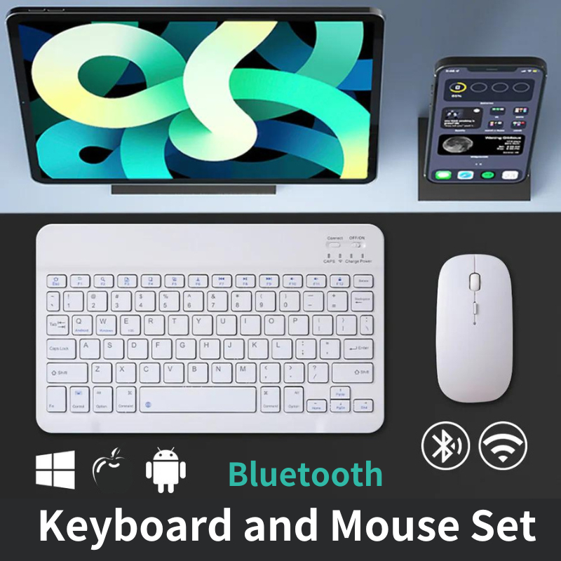 Wireless Bluetooth Keyboard and Mouse Set for Android Phone Laptop ...