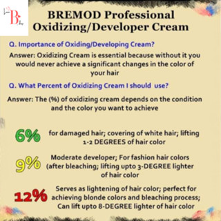 Bremod 6.5 Coffee Brown Hair Color Set w/ Oxidizer Cream 100 ml ...