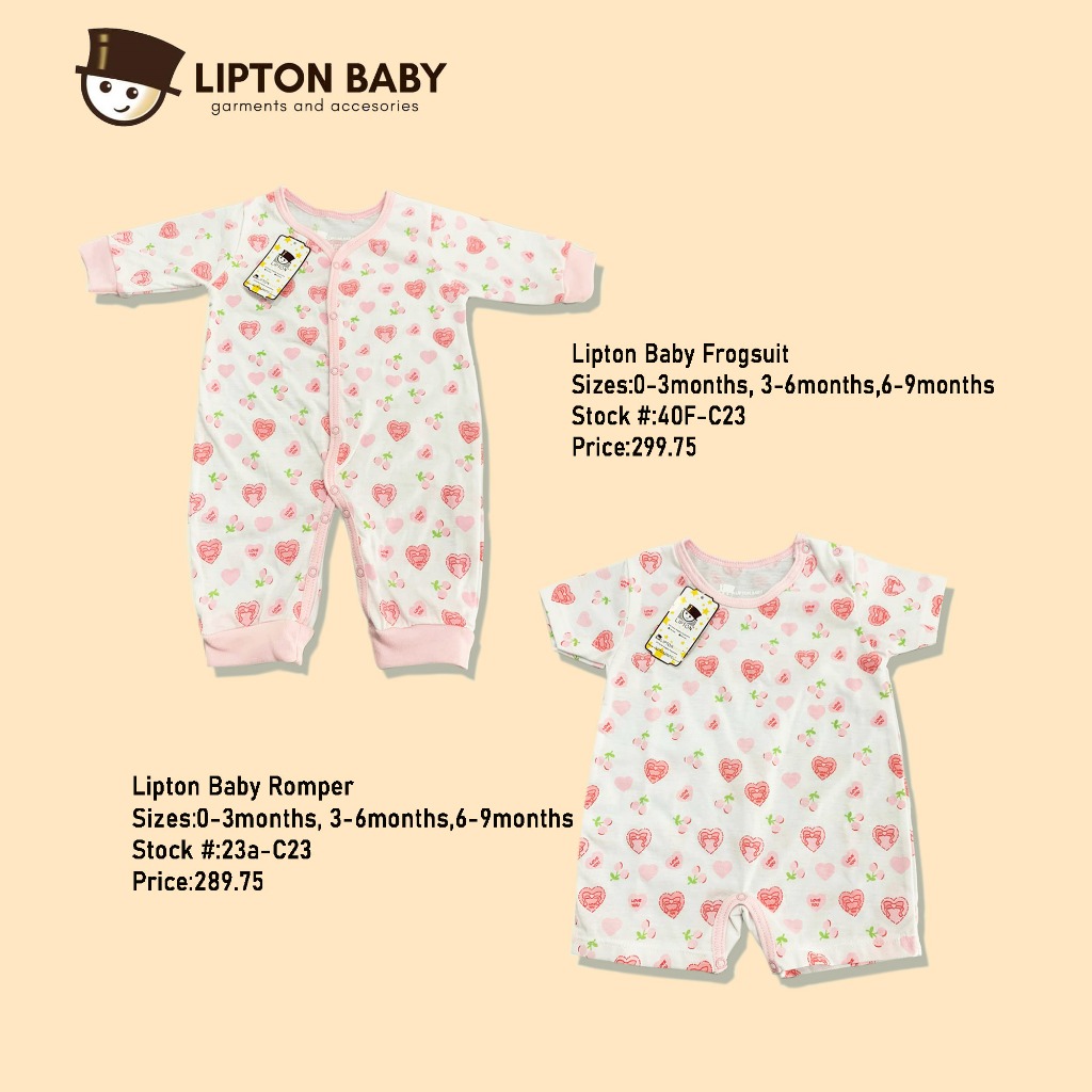 Lipton Baby Frogsuit and Romper/Girl | Shopee Philippines