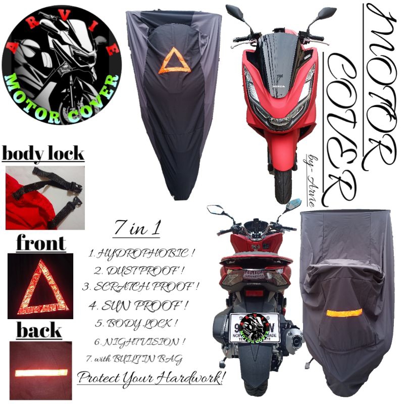 MOTOR COVER With REFLECTOR FOR NMAX/ADV/PCX160/AEROX/BIGBIKE/CLICK ...