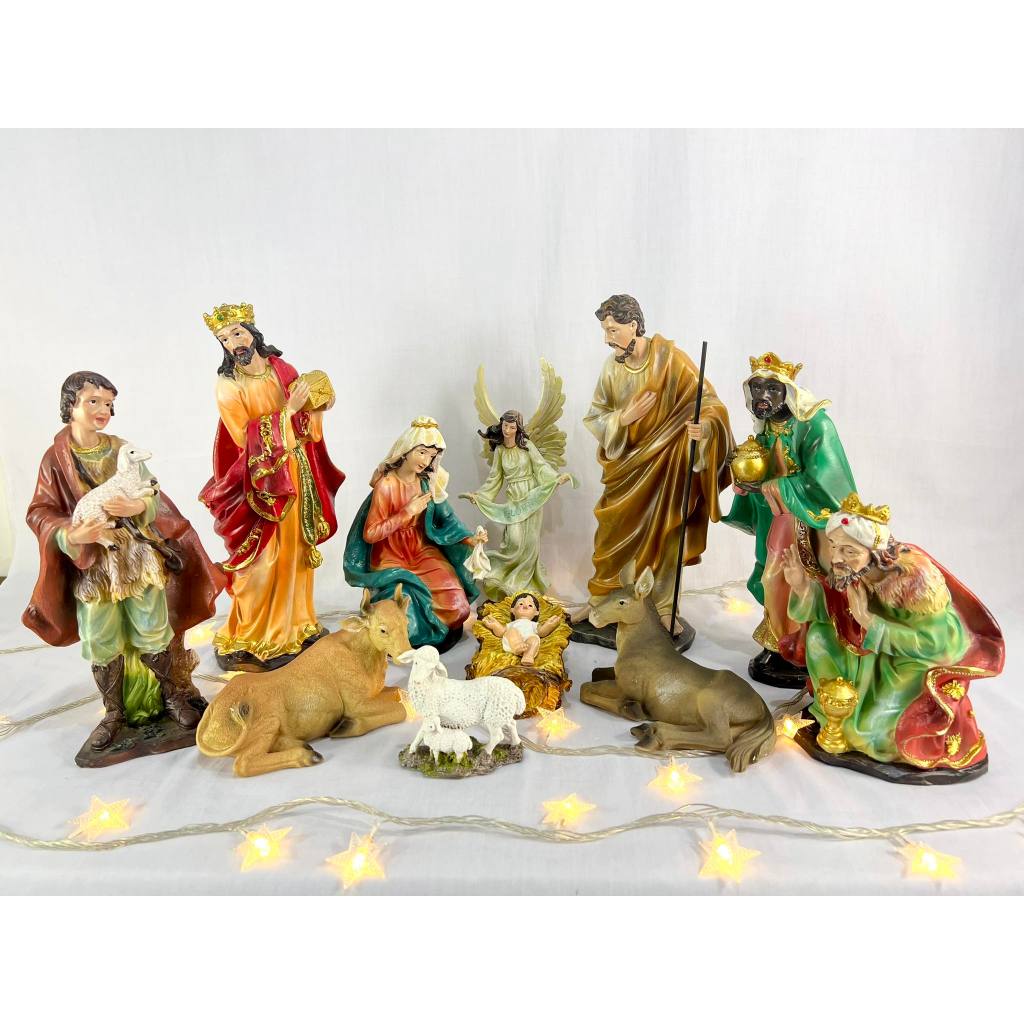 Christmas Nativity Belen 12 piece Set "12 inches Heavy and High Quality ...