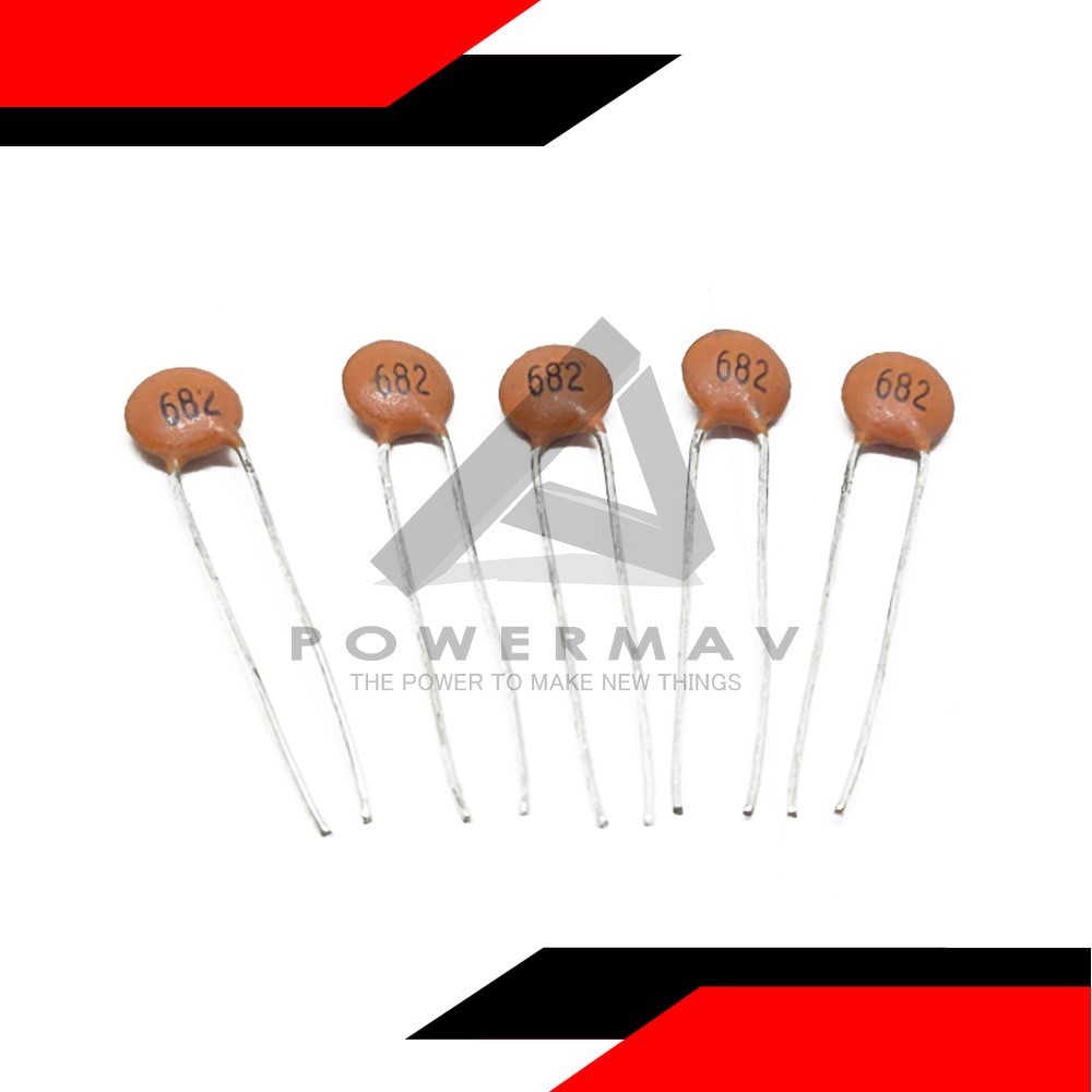 5pcs 6.8nf ceramic capacitor 50V 6.8nf 680 Ceramic Capacitor 50v 6.8nf ...