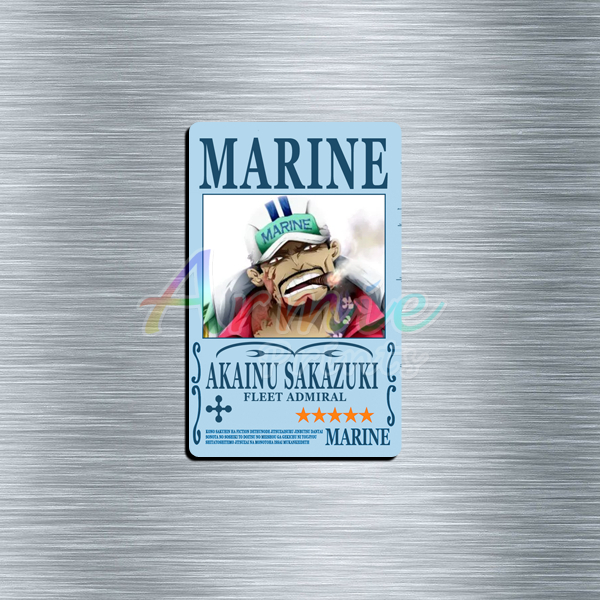 Marine Posters | One Piece Wanted Posters ATM Size Ref Magnets ...