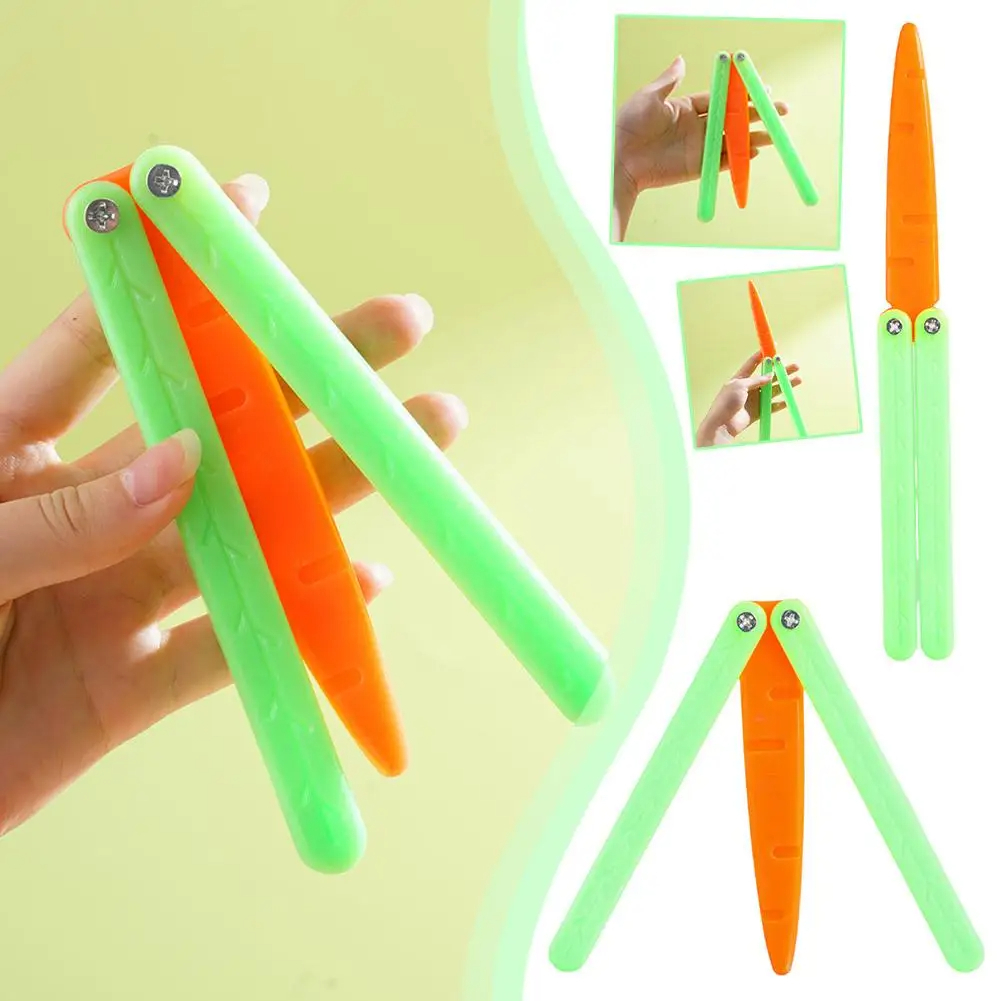 3D Printed Fidget Knife Toy Luminous Gravity Carrot Knife Cool Mini ...