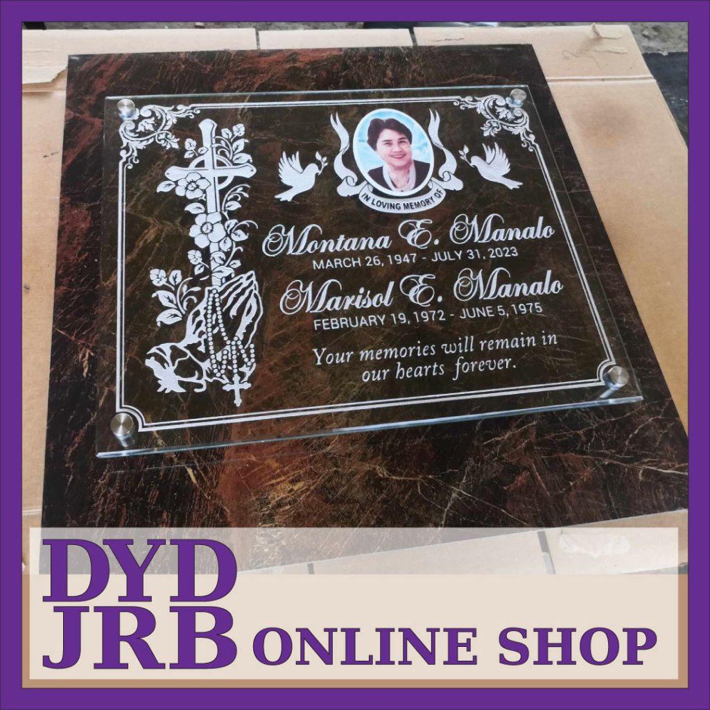 DYDJRB 50cm x 60cm GLASS LAPIDA/MARKER | Shopee Philippines