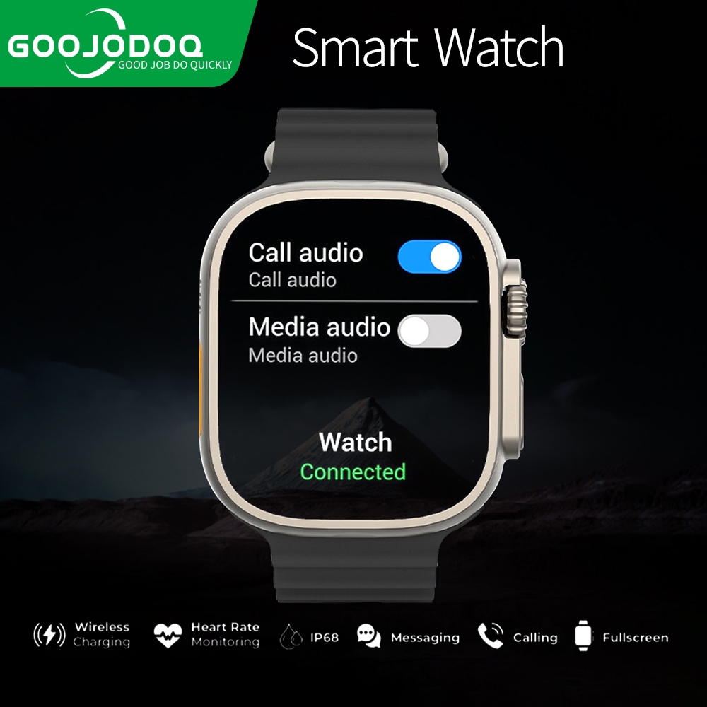 GOOJODOQ Smart Watch Bluetooth Call Heart Attack Management IP68 ...