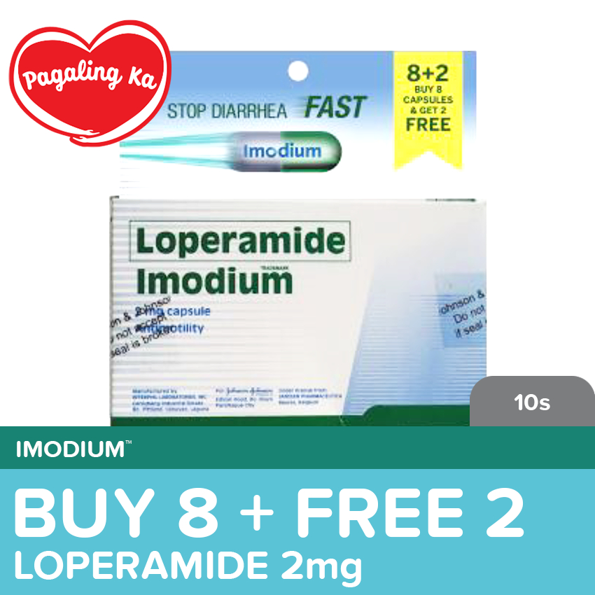Imodium 2mg 8s FREE 2 Capsules Value Pack - Diarrhea Medicine ...