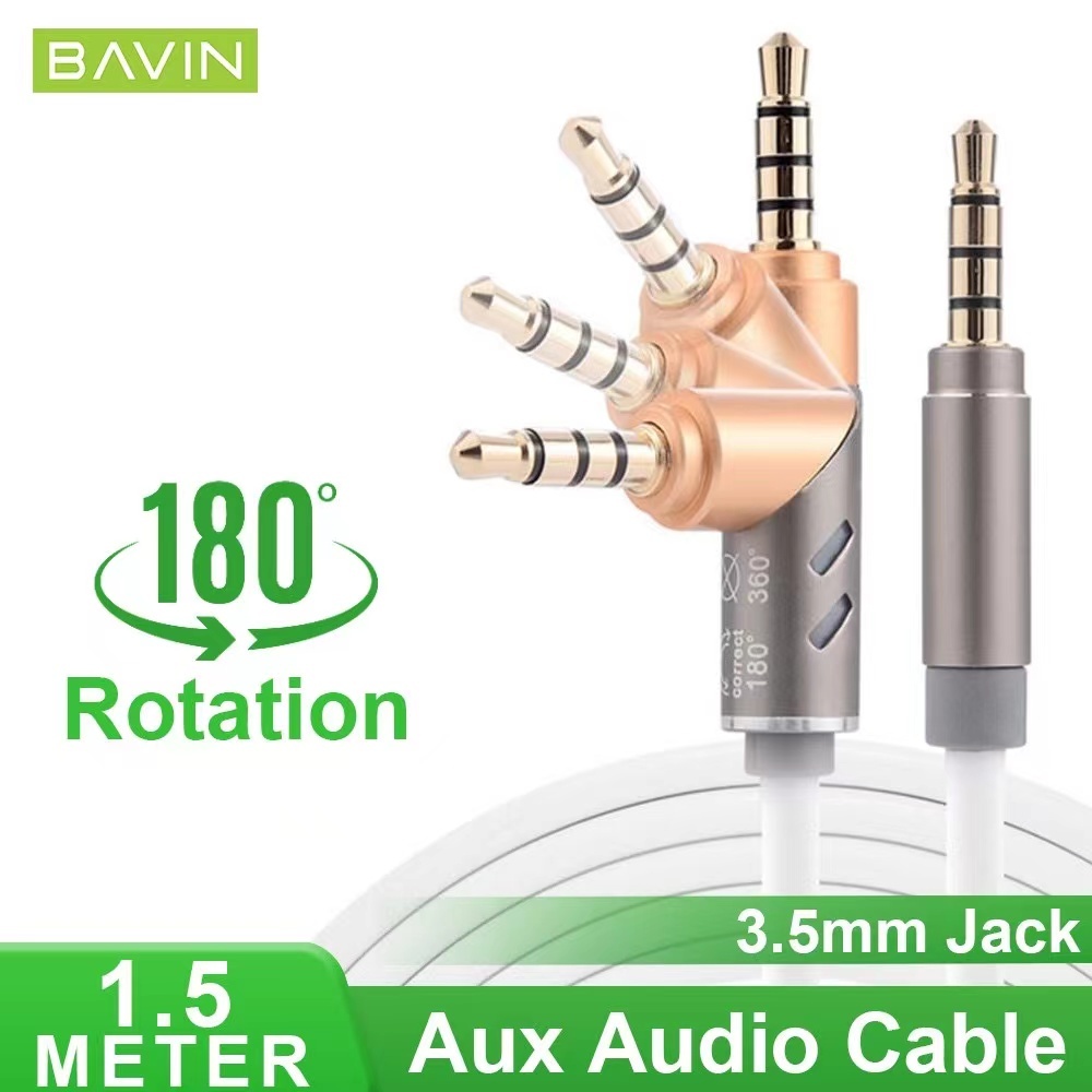 IMAX BAVIN Aux03 3.5mm Audio Conversion Cable Adapter 180 Degree ...