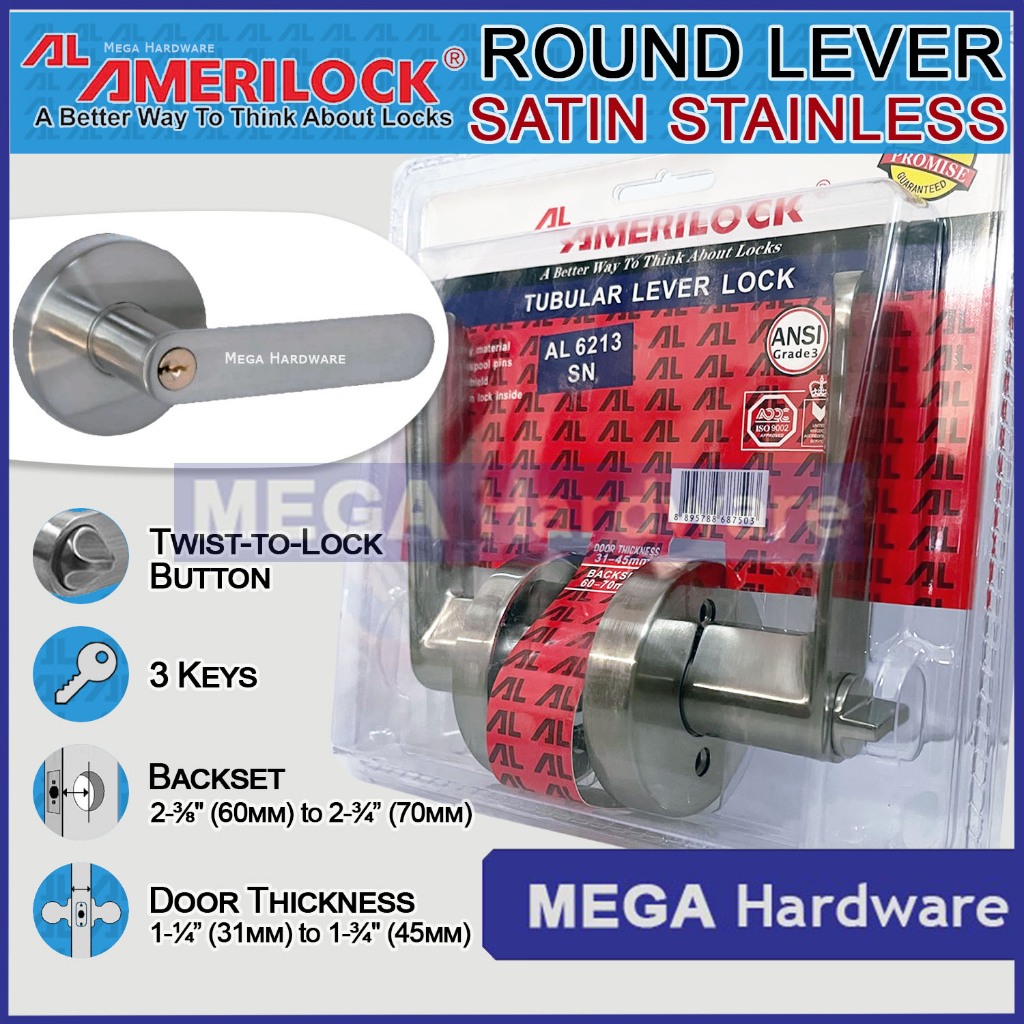AMERILOCK Door Knob Lever Type Lockset Modern Series (AL 6200 ...