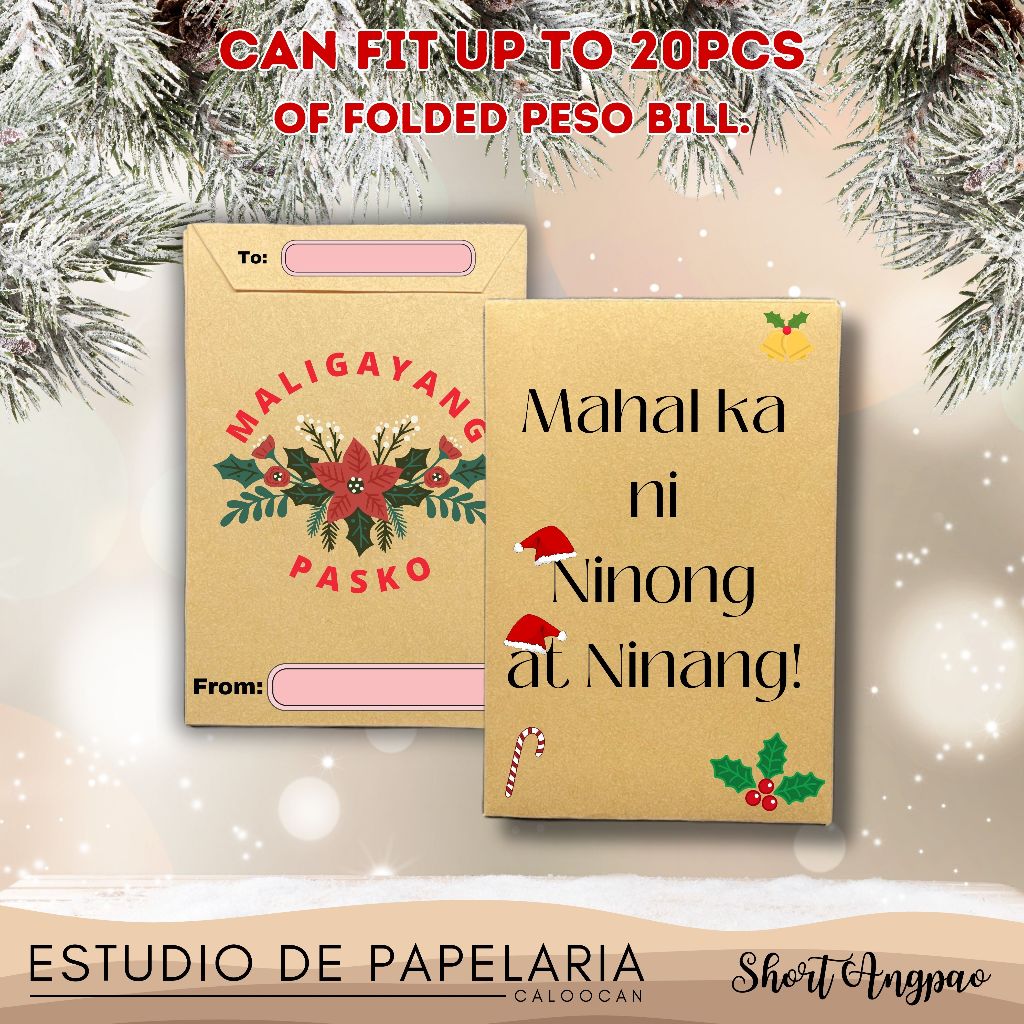 Estudio | 10pcs Christmas Witty Angpao Cash Envelope | Shopee Philippines