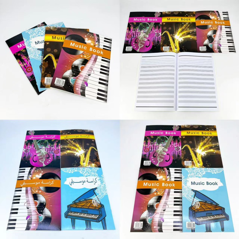 KAP.CAT Music Practice Notebook Piano Violin Book Universal Five-line ...
