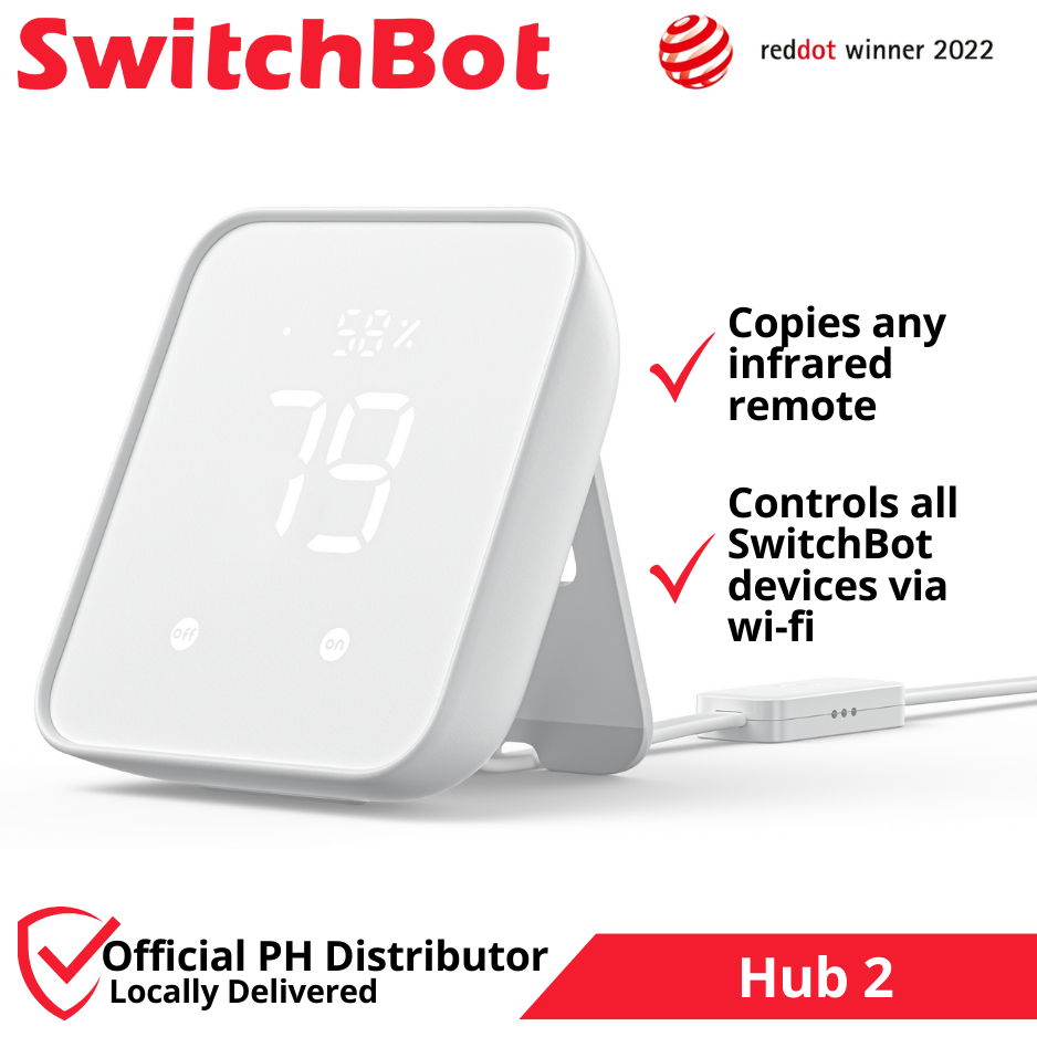 SwitchBot Hub 2 - Smart Home Gateway Wifi Bluetooth & Matter enabled, work with Alexa, Google ...