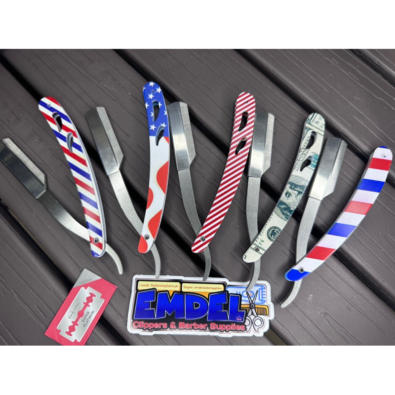 Emdel Professional Replaceable Blade Razor Metal Carrier Labaha for ...
