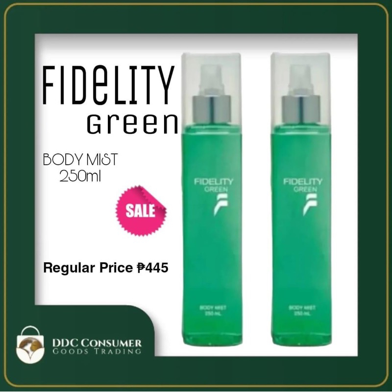 FIDELITY GREEN PERFUME/ BODY MIST 250ML | Shopee Philippines