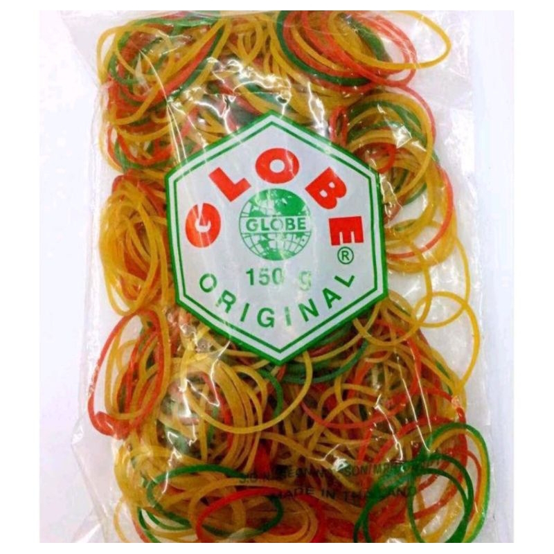 Globe Rubber Bands Assorted Colors Goma 200 Pcs 150 grams | Shopee ...