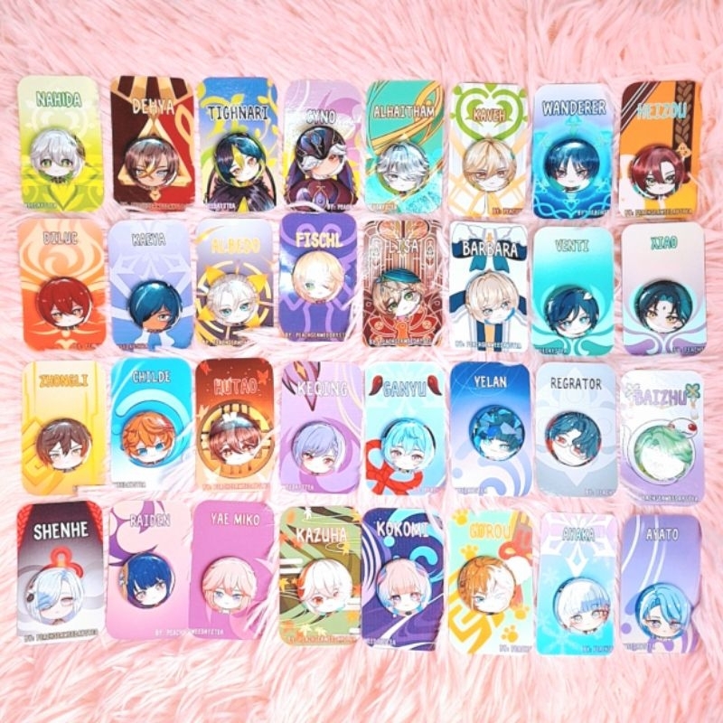 BUTTON PINS ( BATCH 1) GENSHIN IMPACT | 25mm | Shopee Philippines