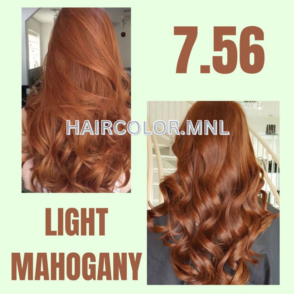 BREMOD 7.56 LIGHT MAHOGANY HAIR COLOR SET WITH OXIDIZER (100ML ...
