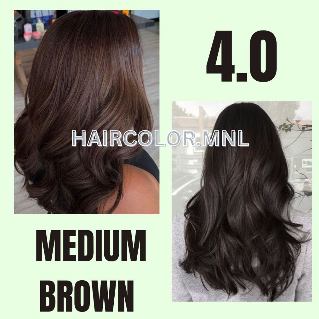BREMOD 4.0 MEDIUM BROWN HAIR COLOR SET WITH OXIDIZER (100ML) | Shopee ...