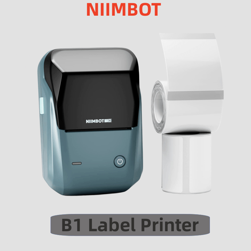 Niimbot B1 label printer Portable Pocket Label Maker Bluetooth Thermal Label Printer Self ...
