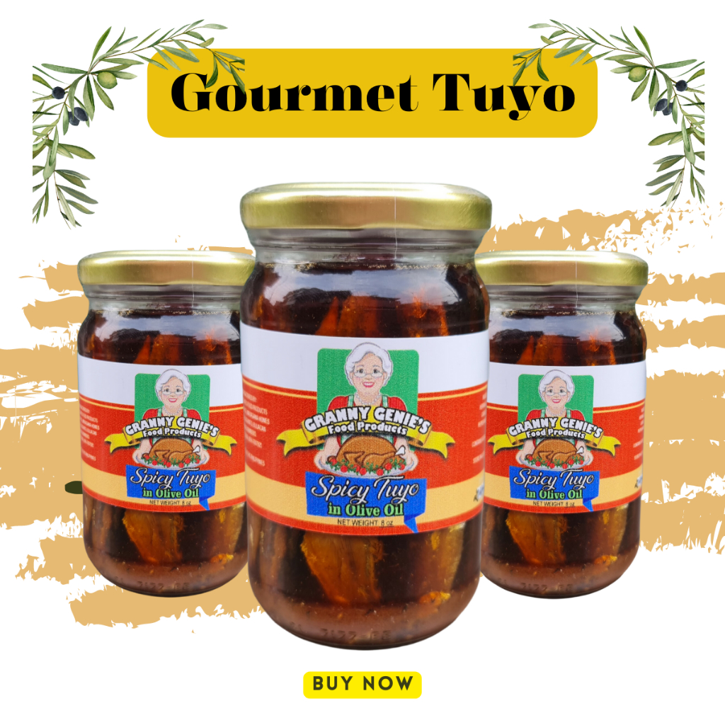 Granny Genie's Spicy Tuyo in Olive Oil | Shopee Philippines