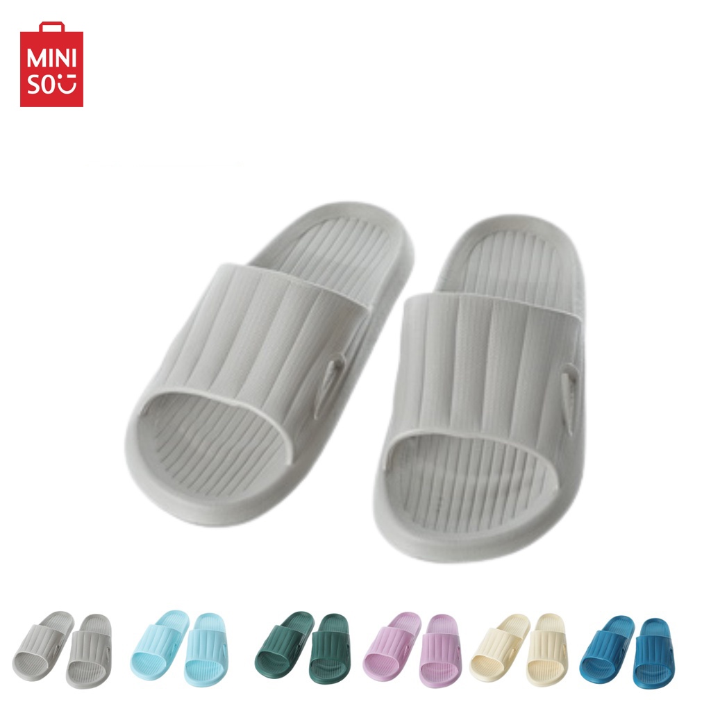 Miniso Convenient Lightweight Bath Slippers | Shopee Philippines