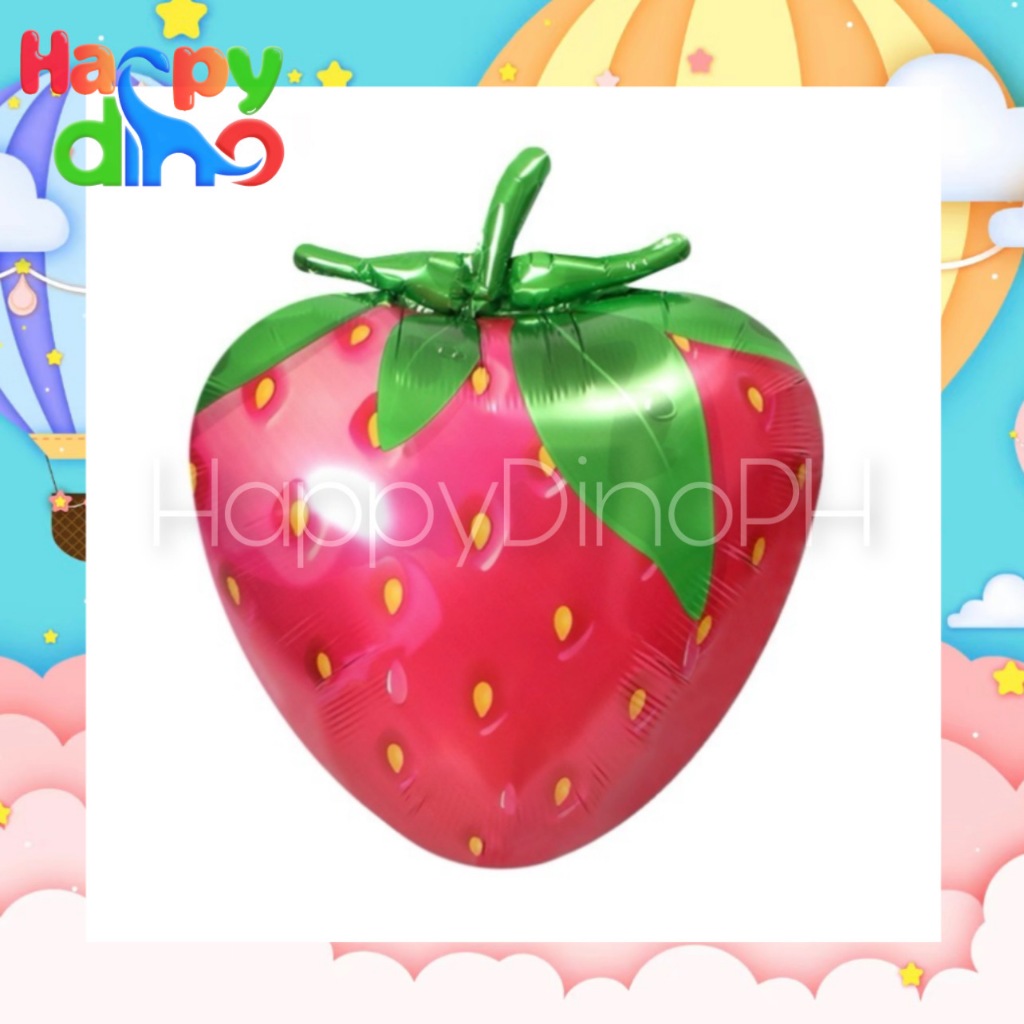 Strawberry Shape Foil Balloon Birthday Partyneeds HappyDino | Shopee Philippines