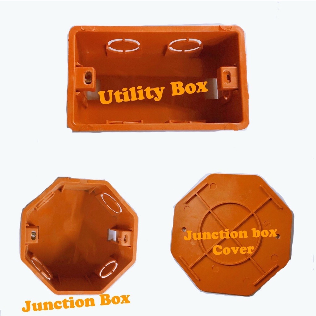 PVC ORANGE Junction box, Utility box, Junction box cover for electrical ...