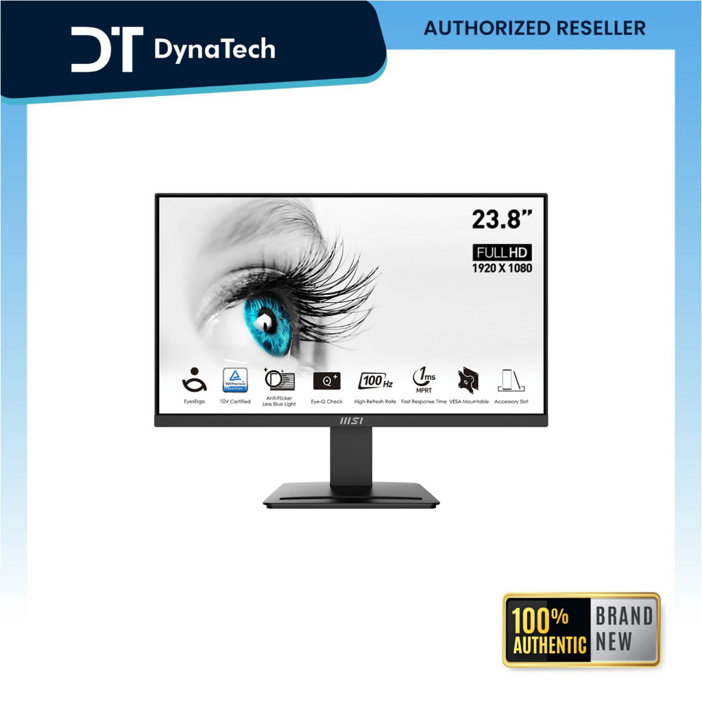 MSI PRO MP2412 23.8" VA 100Hz 1920X1080 1ms Freesync Professional ...