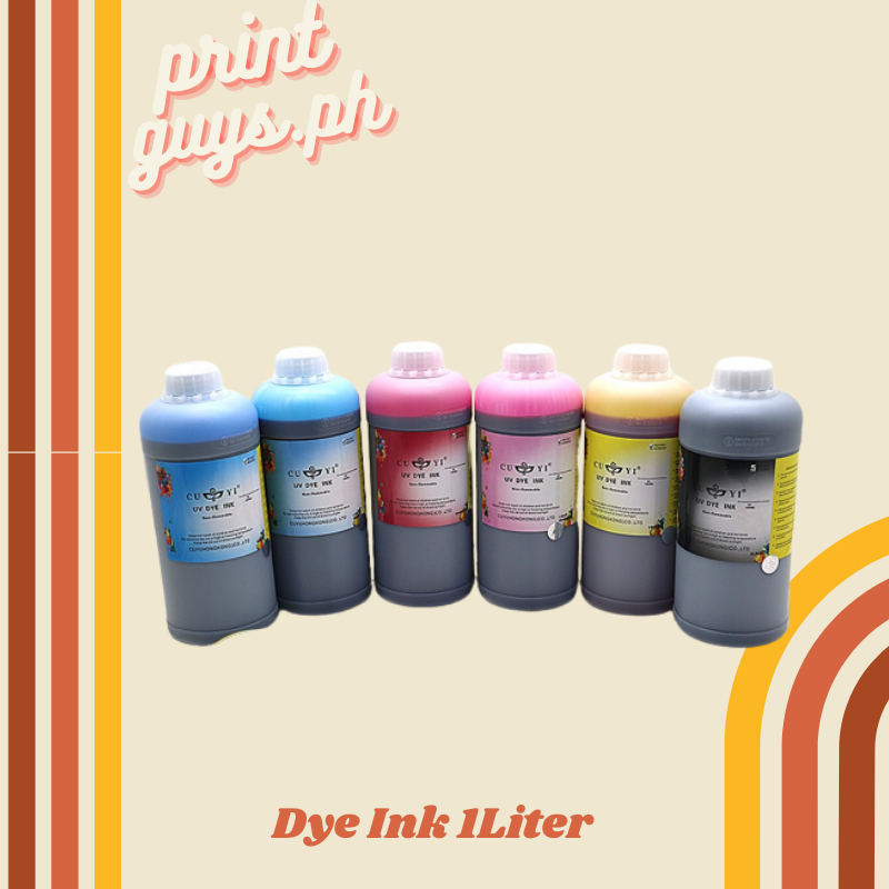 CUYI UV Dye Ink 1000ML (6 Colors) || Cyan, Magenta, Yellow, Black, LC ...