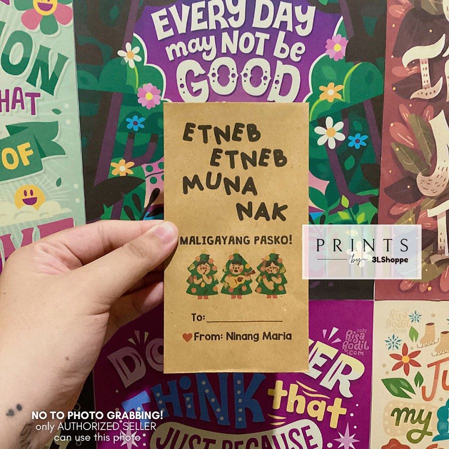 Personalized Christmas Angpao10pcs Ampaw Money Envelope Tagalog Funny ...