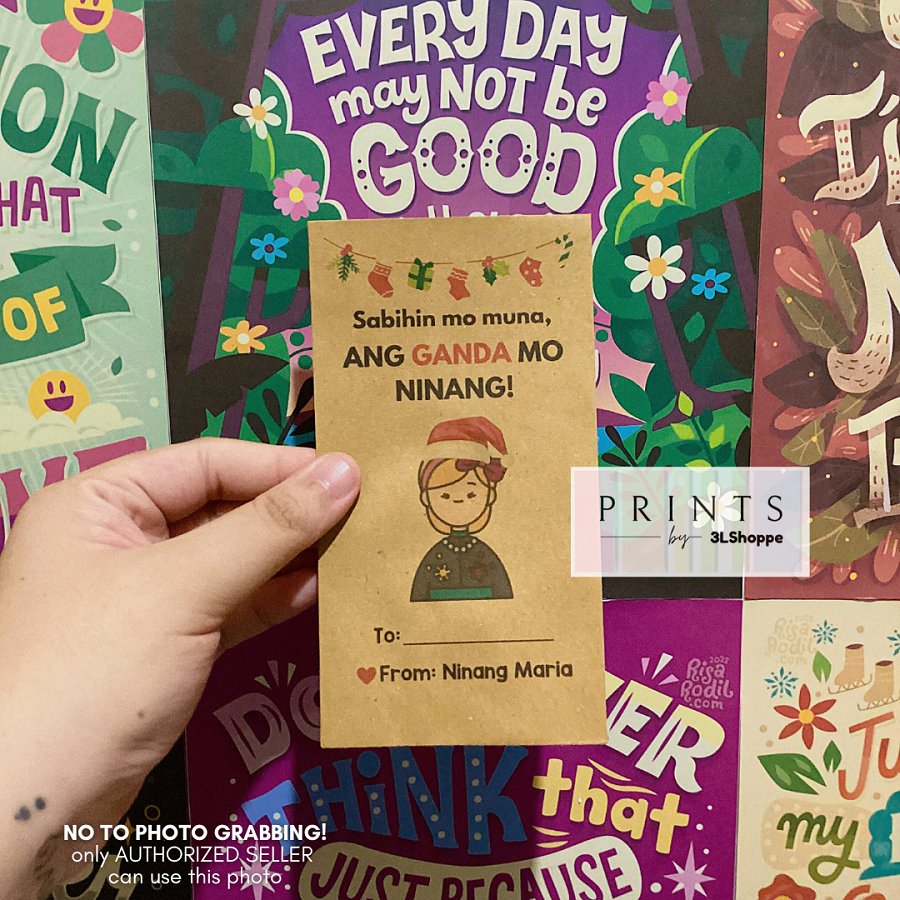 Personalized Christmas Angpao10pcs Ampaw Money Envelope Tagalog Funny ...