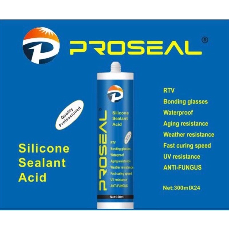 PROSEAL Silicone Sealant per box/24pcs clear white black brown | Shopee ...