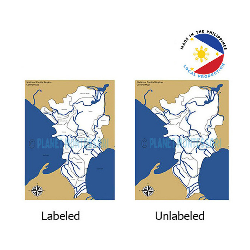Ncr Control Map Planet Montessori Geography Metro Manila Map National Capital Region Map Ncr