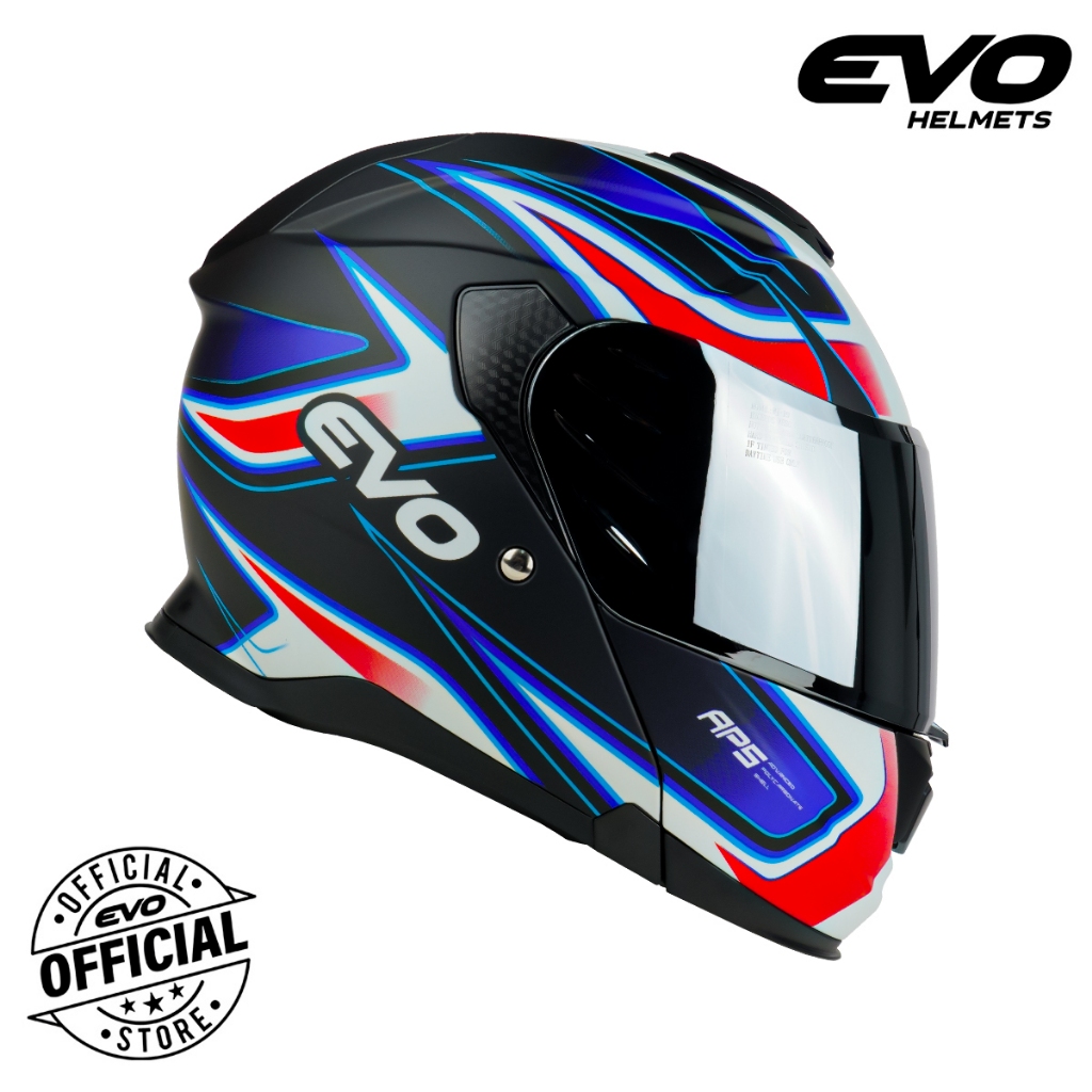 EVO VXR-5000 Modsh Modular Helmet Motorcycle with Free Clear Lens ...