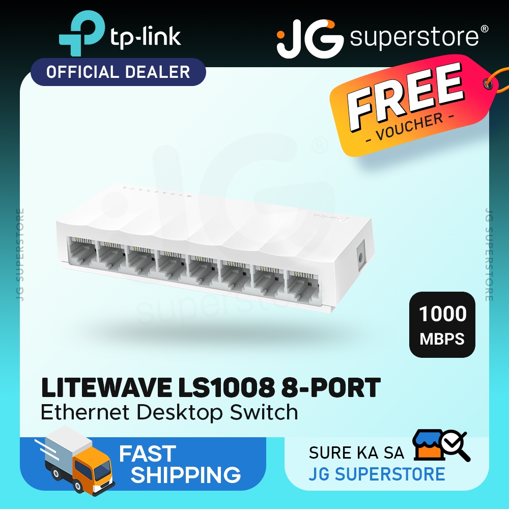 TP-Link LS1008 8-Port 10/100Mbps Desktop Switch Fast Ethernet RJ45 Network Switch Hub TP LINK ...