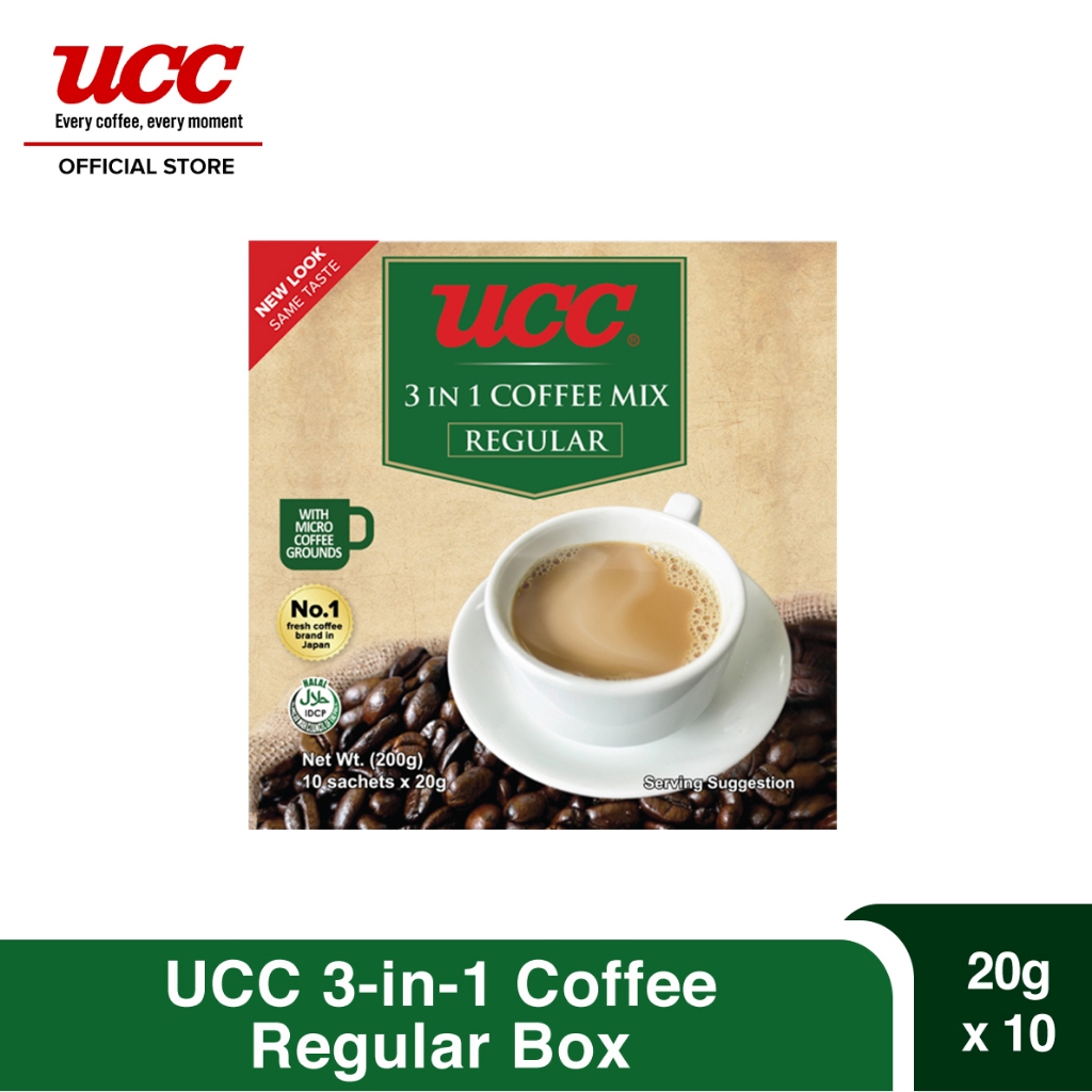 UCC 3-in-1 Coffee Regular Box (20g x 10) | Shopee Philippines