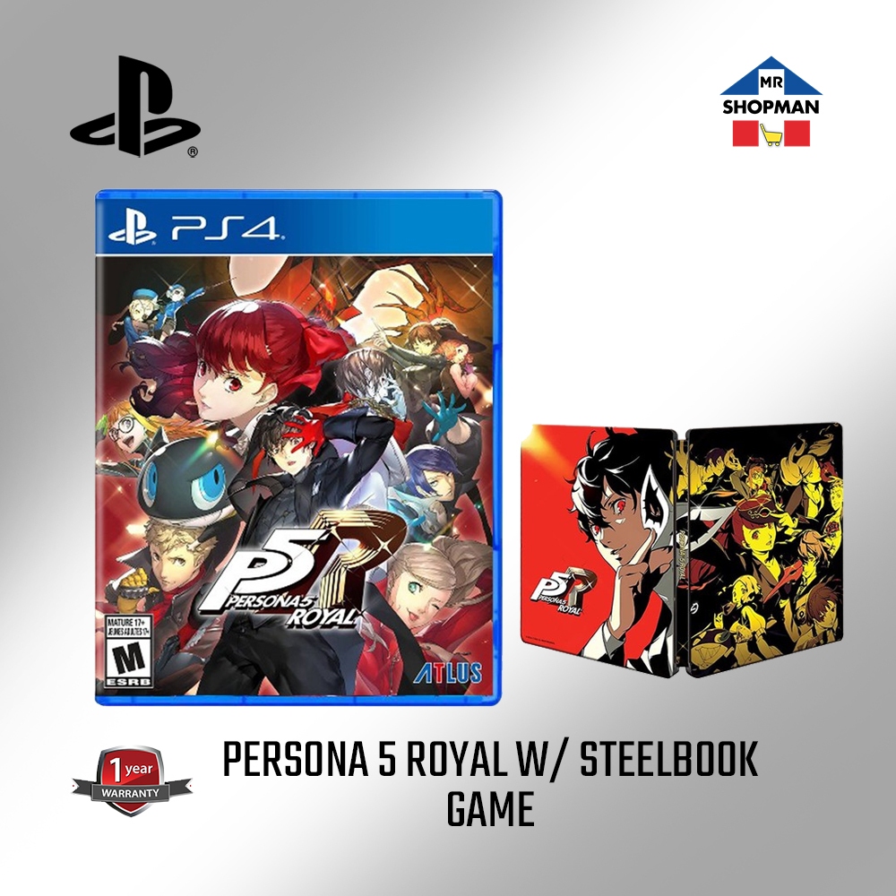 PlayStation 4 PS4 Persona 5 Royal w/ Steelbook Game R3 Brand New ...