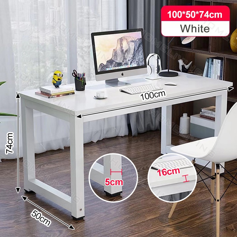 Computer Table office desk Home student Furniture Wood and Metal ...