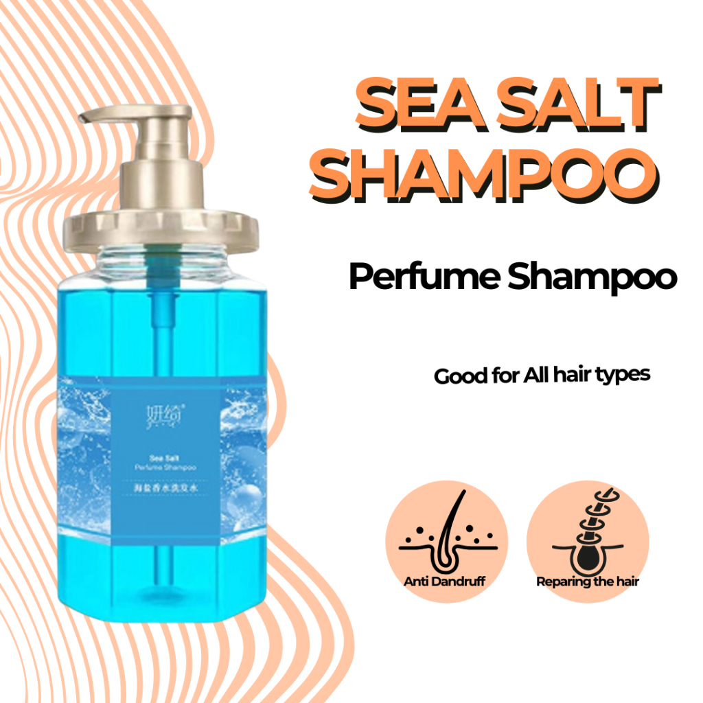 ORIGINAL Sea Salt Shampoo Oil Control Anti Dandruff Shampoo for Scalp Itching Hair Treatment ...
