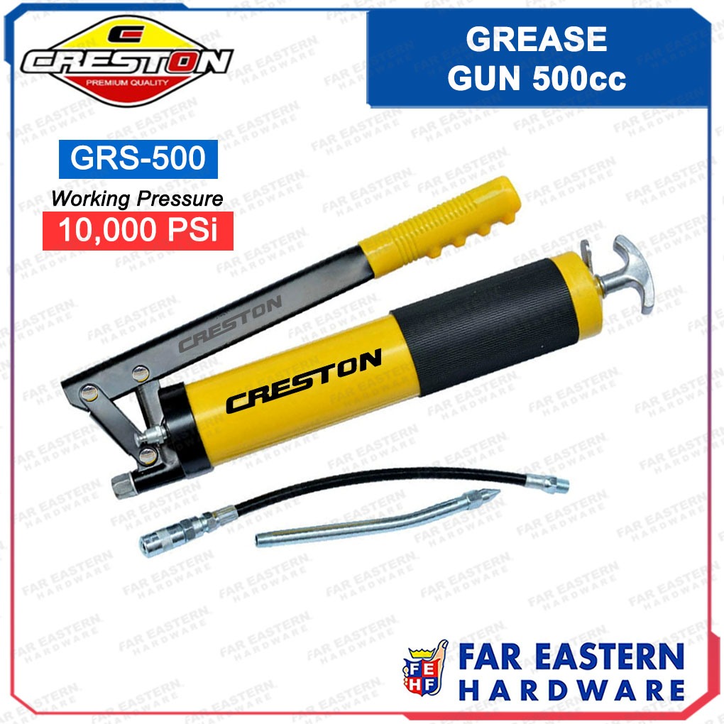 CRESTON Grease Gun 500cc Hand Operated GRS-500 CRHT | Shopee Philippines