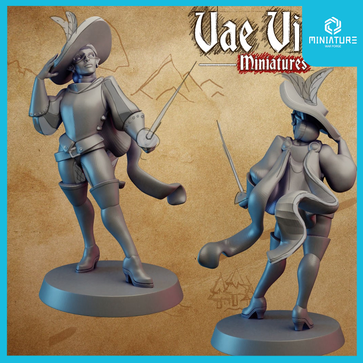 Vae Victis | Musketeer with 25mm Base for DND Tabletop Use | Shopee ...