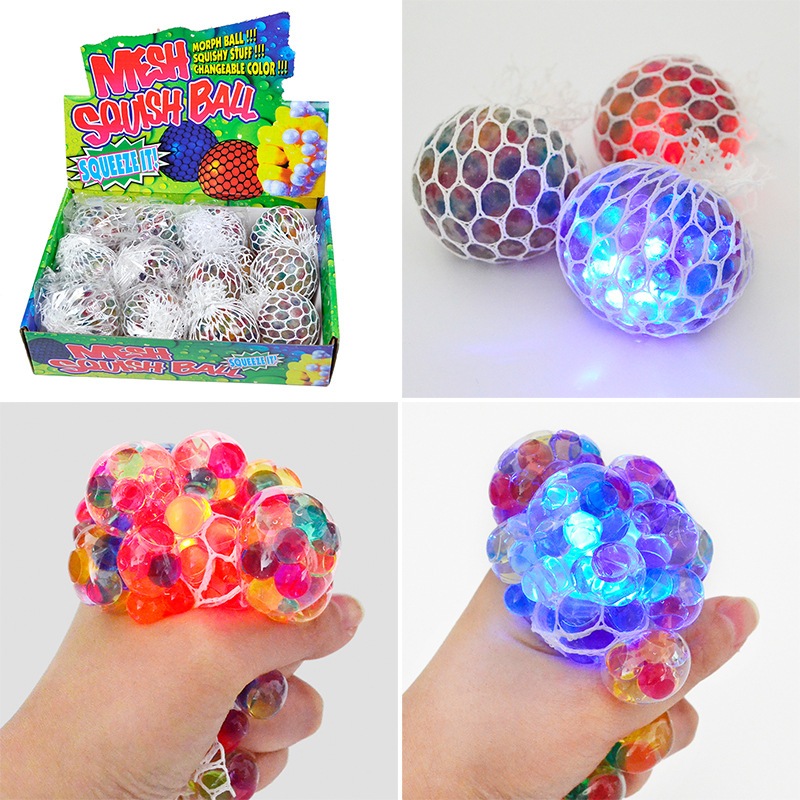 Mesh Squish Ball/Squeeze Ball Release Stress Funny Anti-Stress Squishy ...