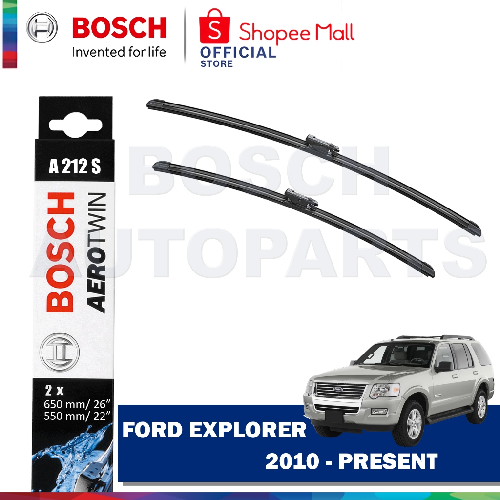 Bosch Aerotwin Wiper Blade Set For Ford Explorer 2010 - Present 26" / 22" A212S | Shopee Philippines