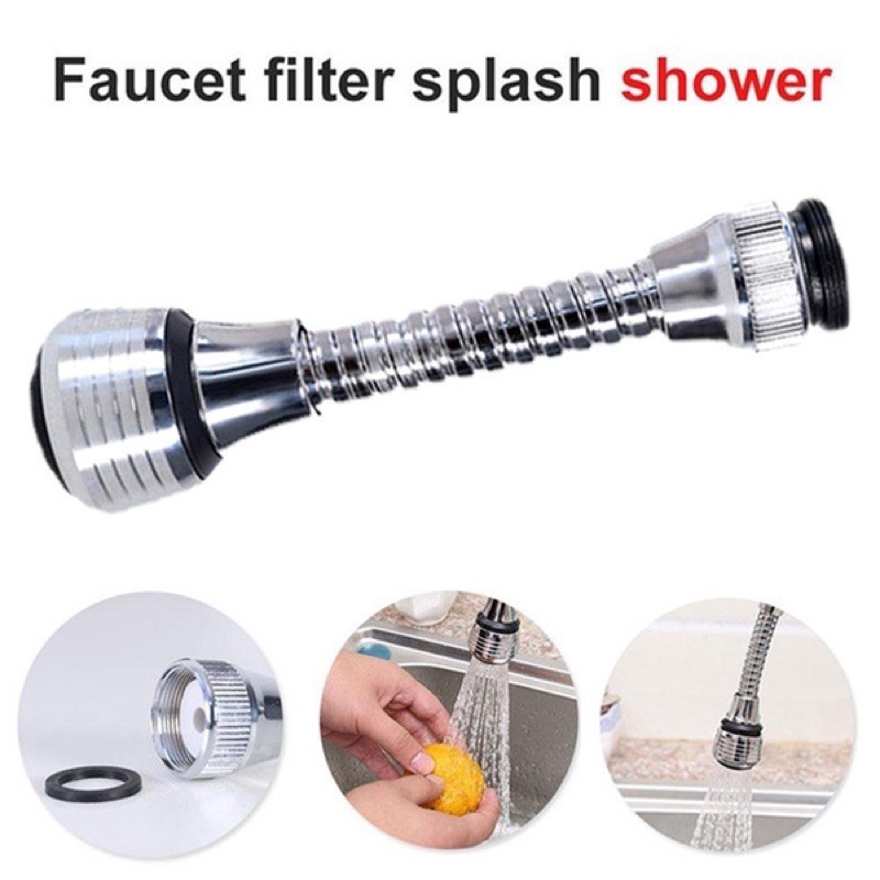 Water Saving Tap 360 Degree Rotate Aerator Water Faucet Bubbler Filter ...