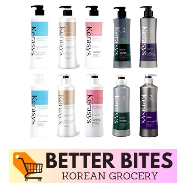 AEKYUNG KERASYS PREMIUM HAIR CLINIC SYSTEM SHAMPOO & CONDITIONER 600ML ...