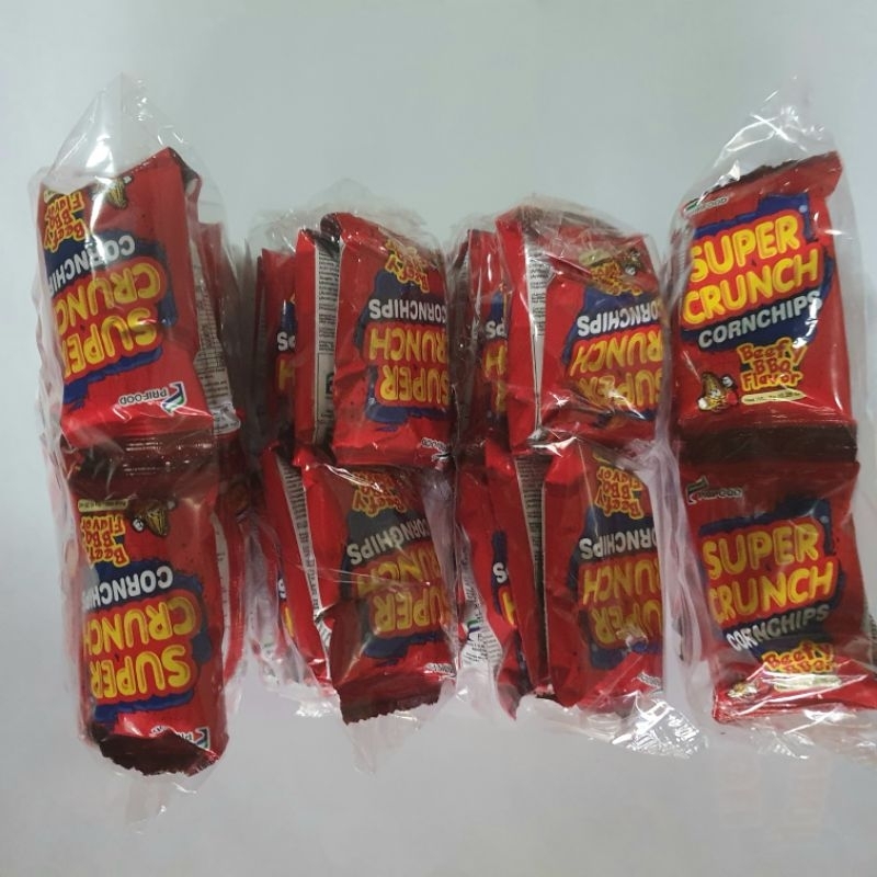 4 Pack Super Crunch Corn Chips Red BBQ Flavor | Shopee Philippines