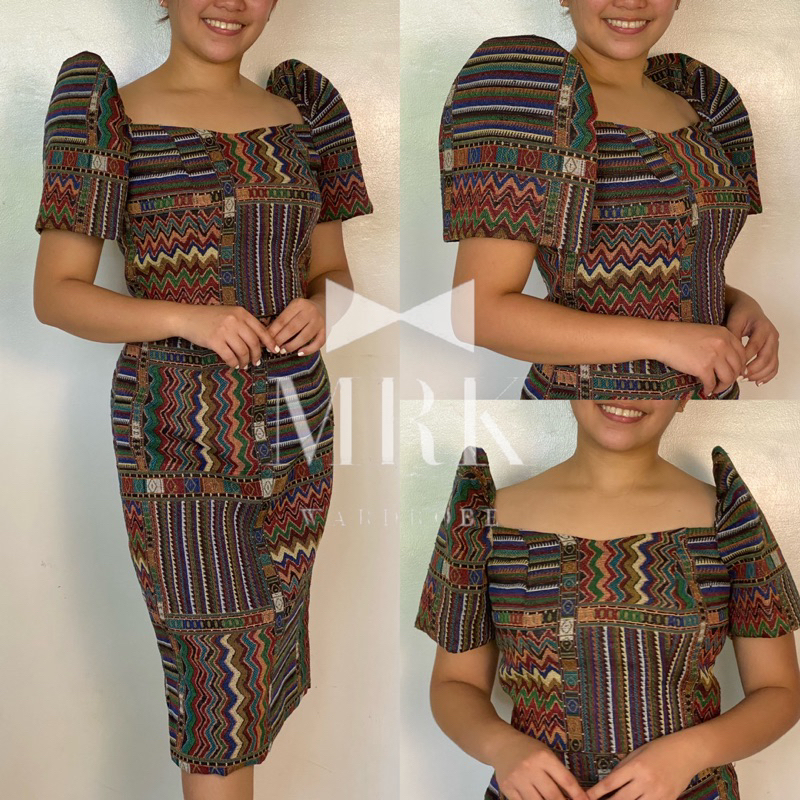 Inabel Blouse and Skirt Filipiana- Ethnic Weave | Shopee Philippines