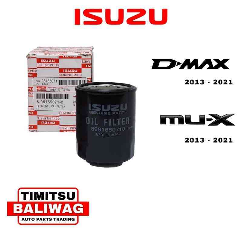 Isuzu Genuine Oil Filter ISUZU D-MAX / MU-X 4JA1, 4JK1 2012-2018 (8-98165071-0) | Shopee Philippines
